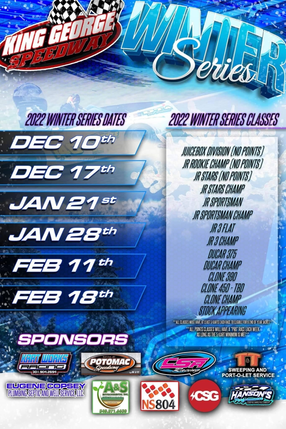 Schedule – King George Speedway